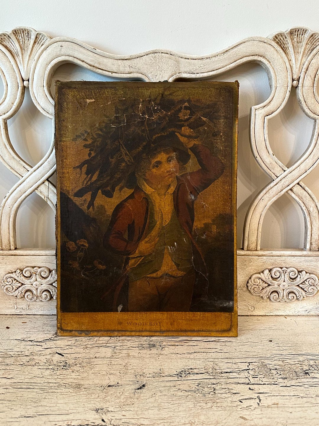 Antique Canvas Print - Distressed Portrait - Beautifully Discolored and ...