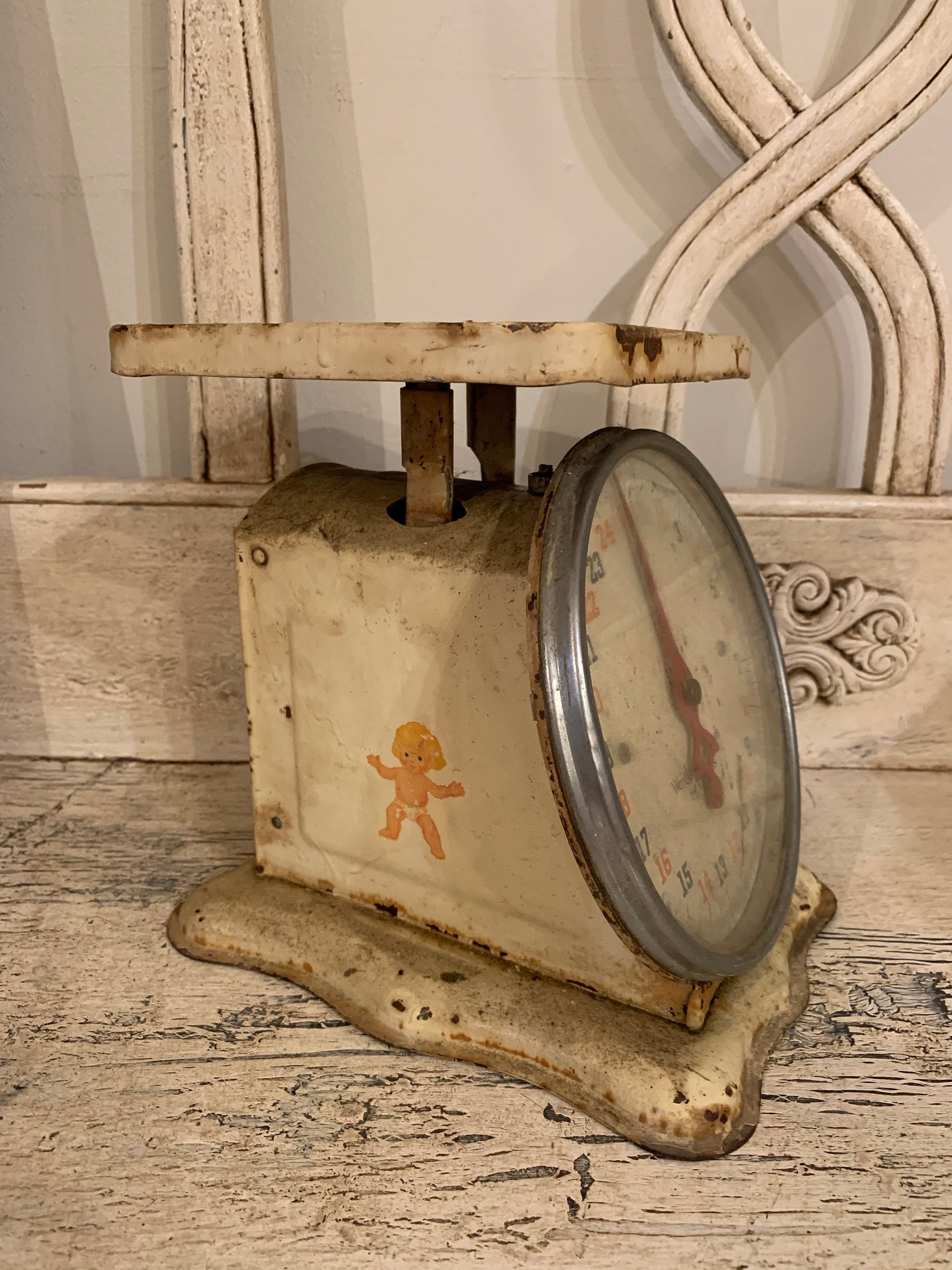 Vintage Baby Scale Retro Nursery Scale Neutral Color - Etsy