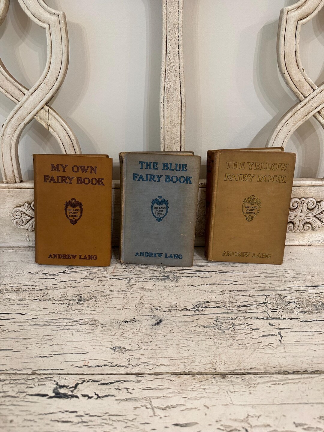 Set of Three Vintage Andrew Lang Books - Blue, Yellow and My Own Fairy ...