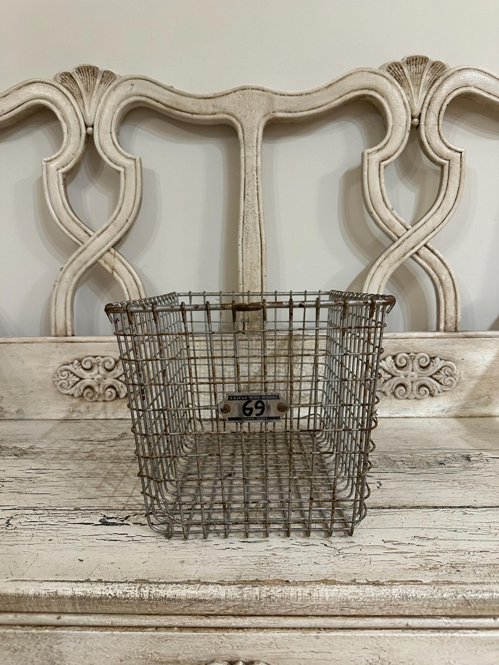 Vintage Wire Locker Basket - Locker Number 69 - Rustic and Rusty - Etsy