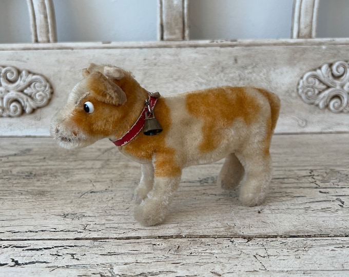 Small, Vintage Steiff Cow Bess With Bell No Tags 1960s Vintage Nursery ...