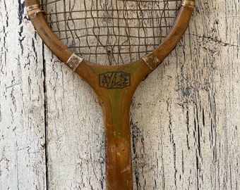 Antique Tennis Racket - Etsy
