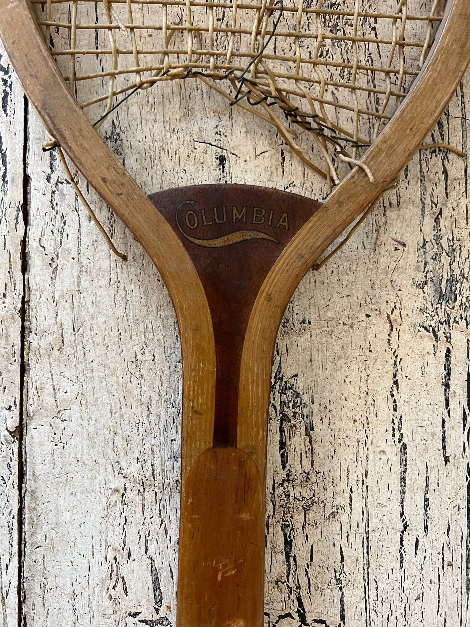 Antique Wooden Tennis Racket Beautiful 1920s Wright & - Etsy