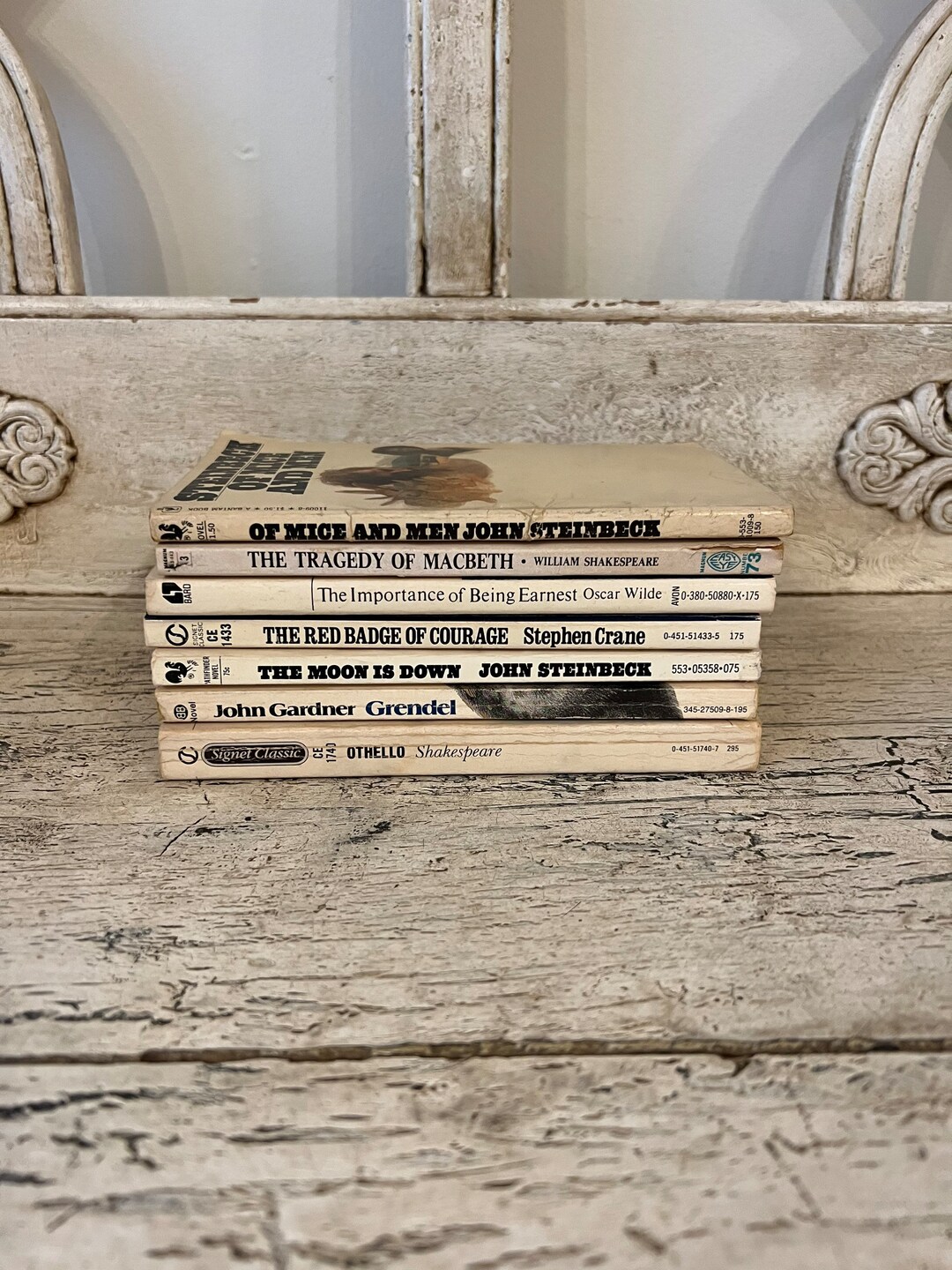 Classic Literature Book Stack High School English Class Books 1960s-70s ...