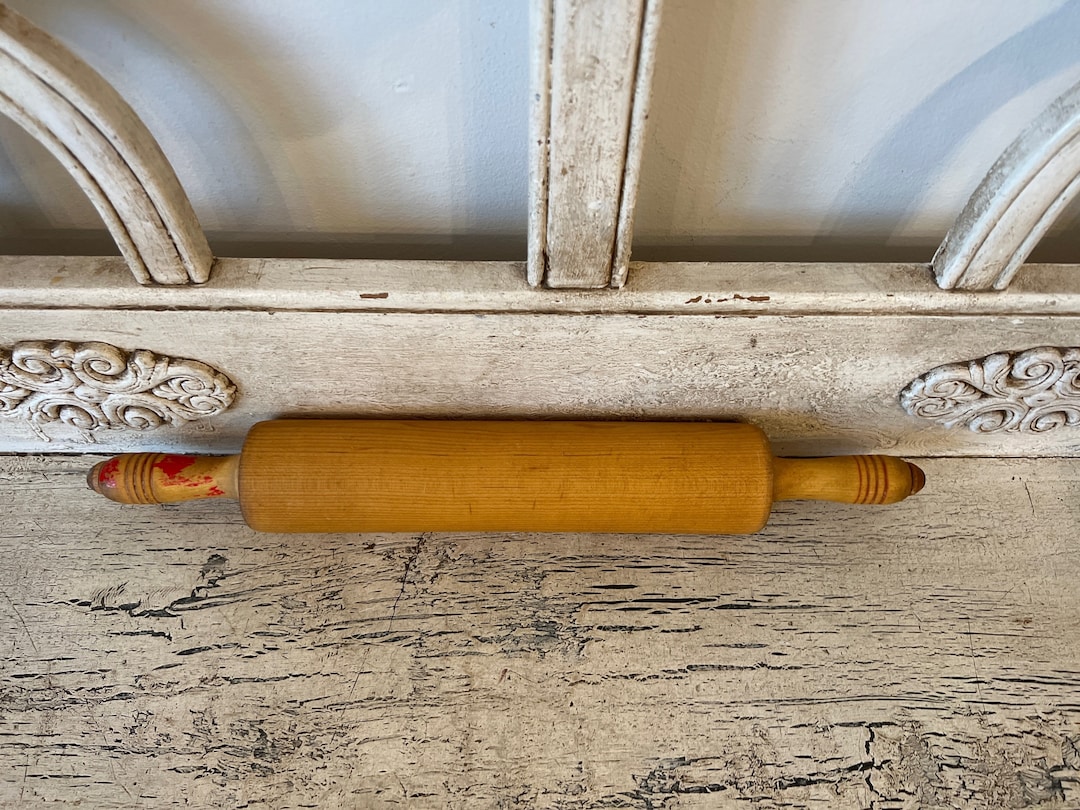 Antique Wooden Flour Rolling Pin Rustic Farmhouse Kitchen Decor - Etsy
