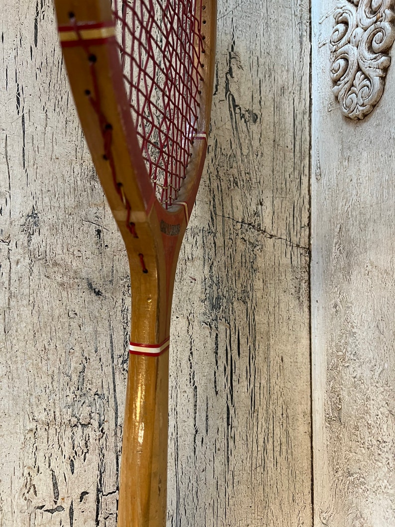 Antique Wooden Tennis Racket Beautiful 1920s Wards - Etsy