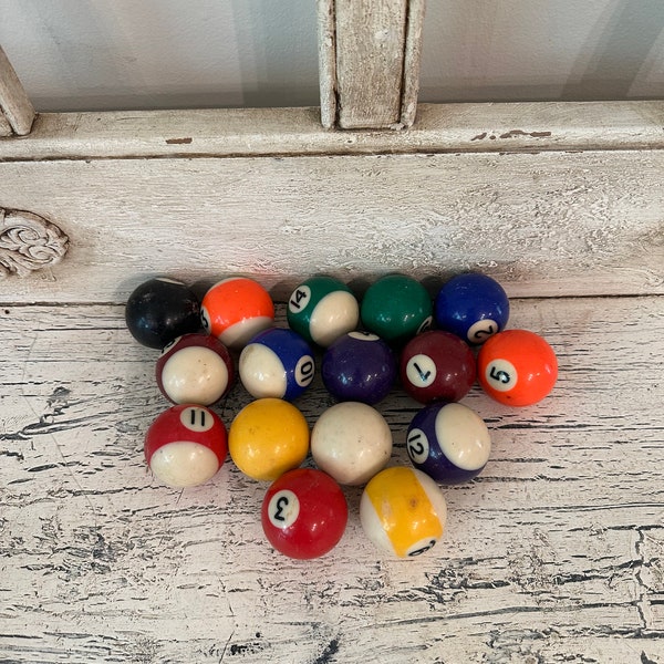 Vintage Pool Balls - Etsy