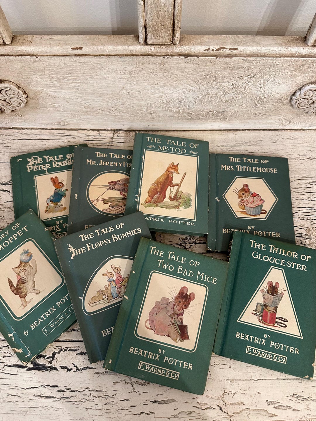 Vintage Beatrix Potter Book Collection Small, Bedtime Story Books Set ...