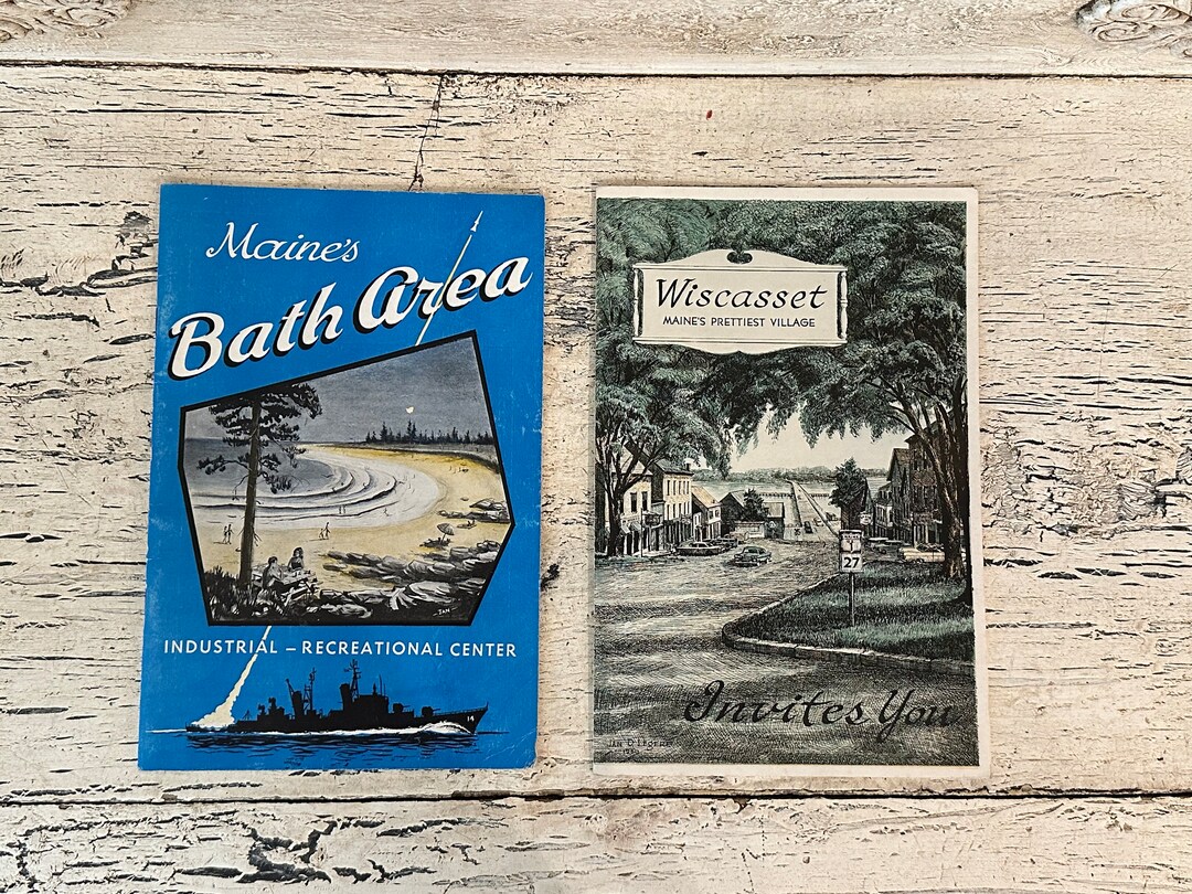 Pair of Vintage Maine Advertising Brochures - 1960's - Retro Maine ...
