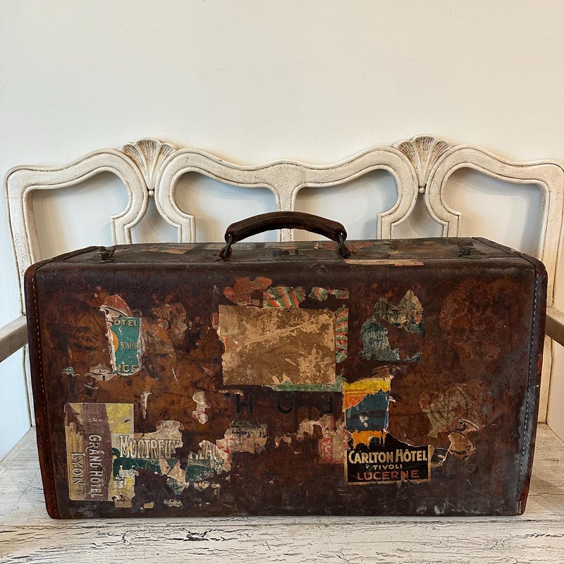 Sticker Steamer Trunk - Etsy