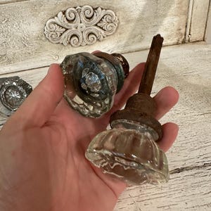 Vintage Glass Door Knob Lot - Etsy