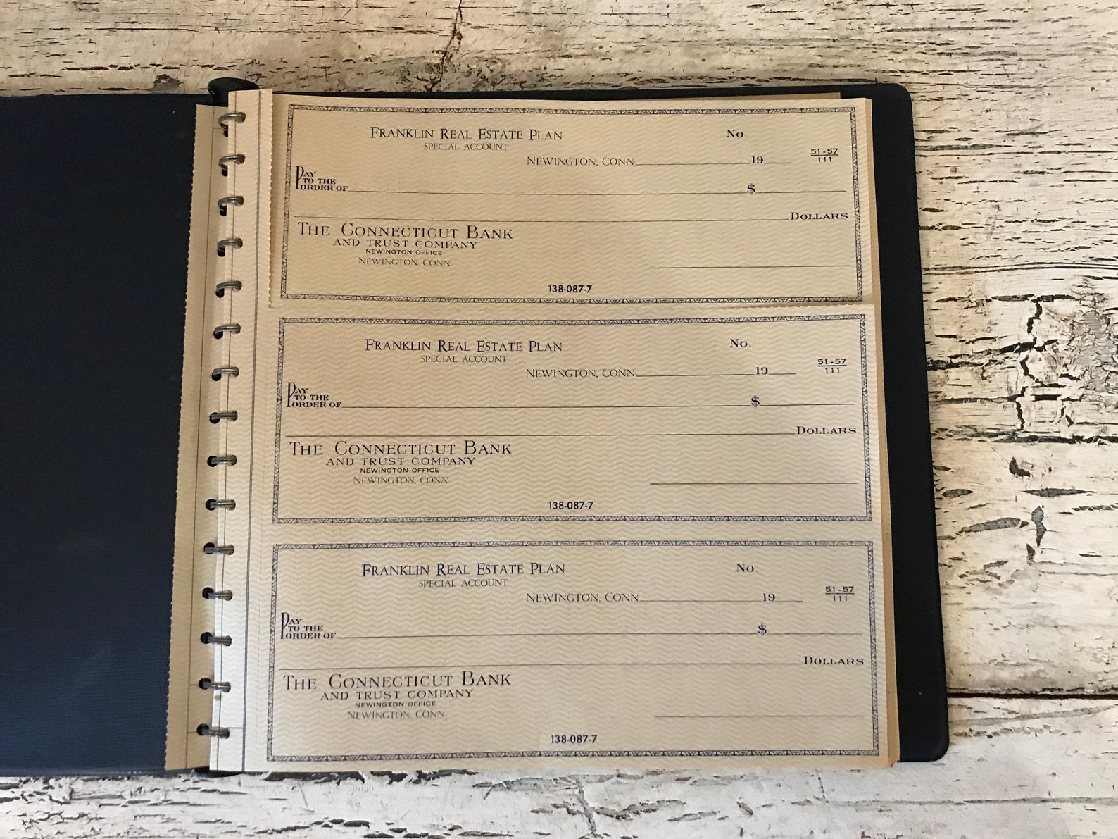 Vintage Checkbook from the 1950s Pretty Unused Checks | Etsy