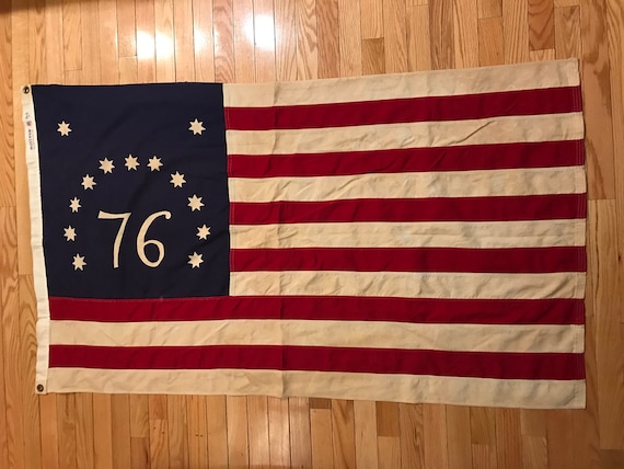Vintage Bicentennial American Flag - 1976 - Lightly Vintage Bicentennial American Flag - 1976 - Lightly