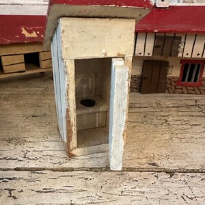 Vintage Model Train Set Houses and Buildings Folk Art Hand Made Rustic ...