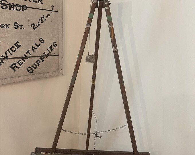 Vintage Anco-bilt Wooden Artist's Easel - Extra-tall, Tripod Travel ...