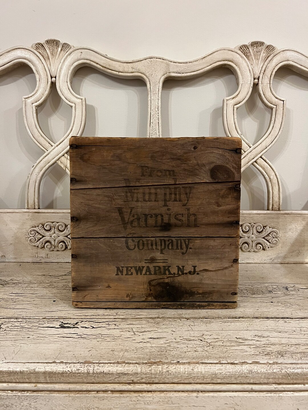 Rustic Wooden Box - Authentic Farmhouse Storage - Distressed Wood - Etsy