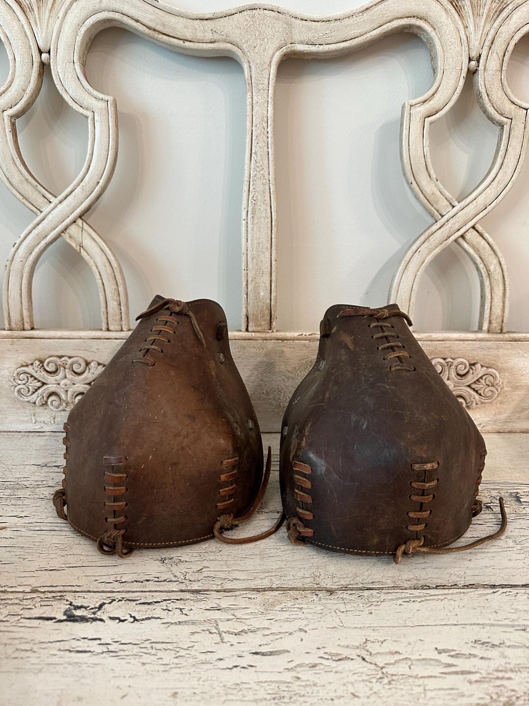 Vintage Tapadero Stirrups - Covered, Leather Western Horseback Riding ...