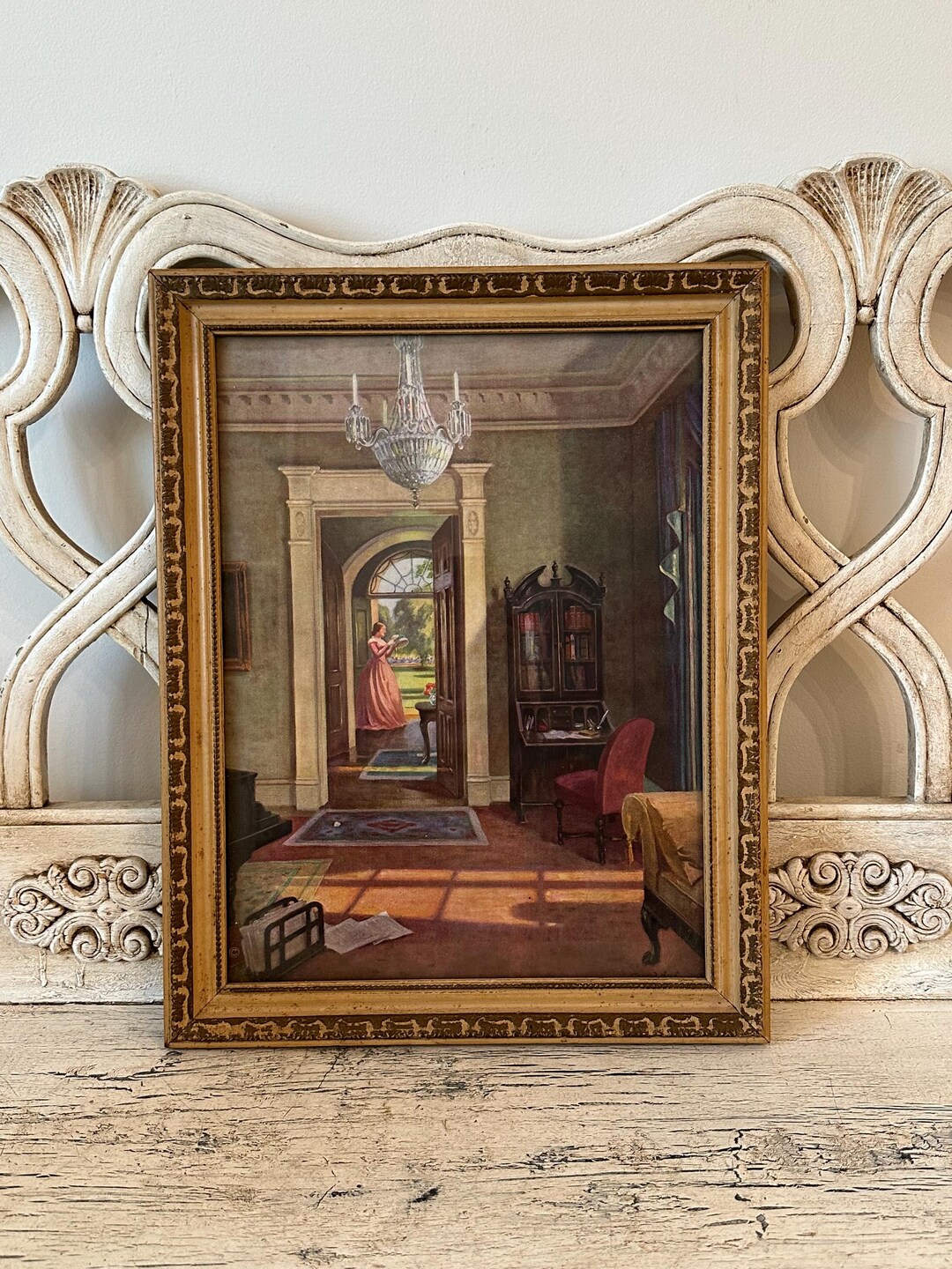 Vintage 1920s Lithograph Print - Conrad Leigh - Beautiful Deco Style ...