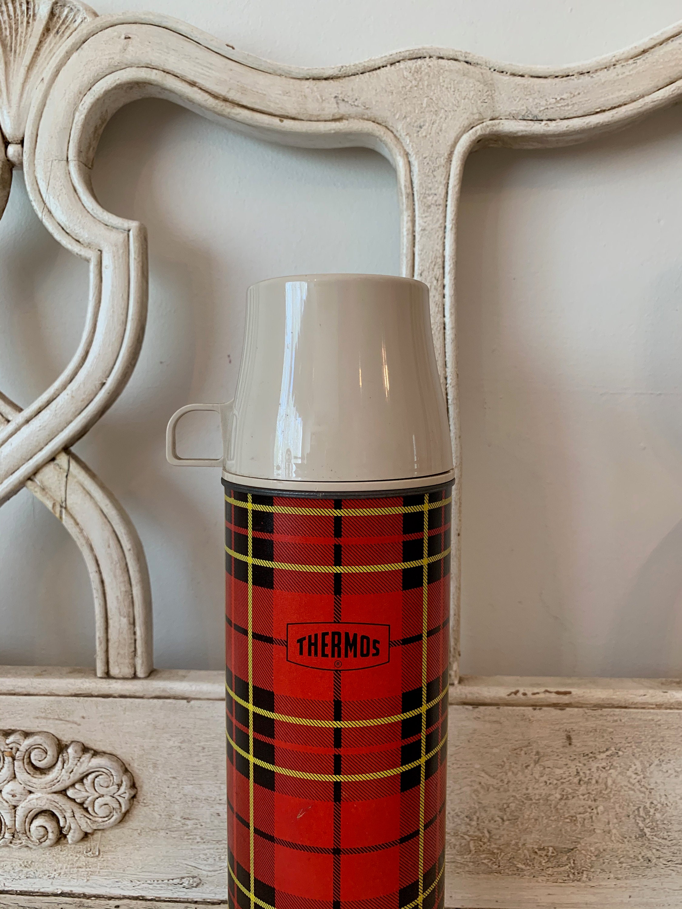 Vintage Thermos Plaid for sale | Only 2 left at -70%