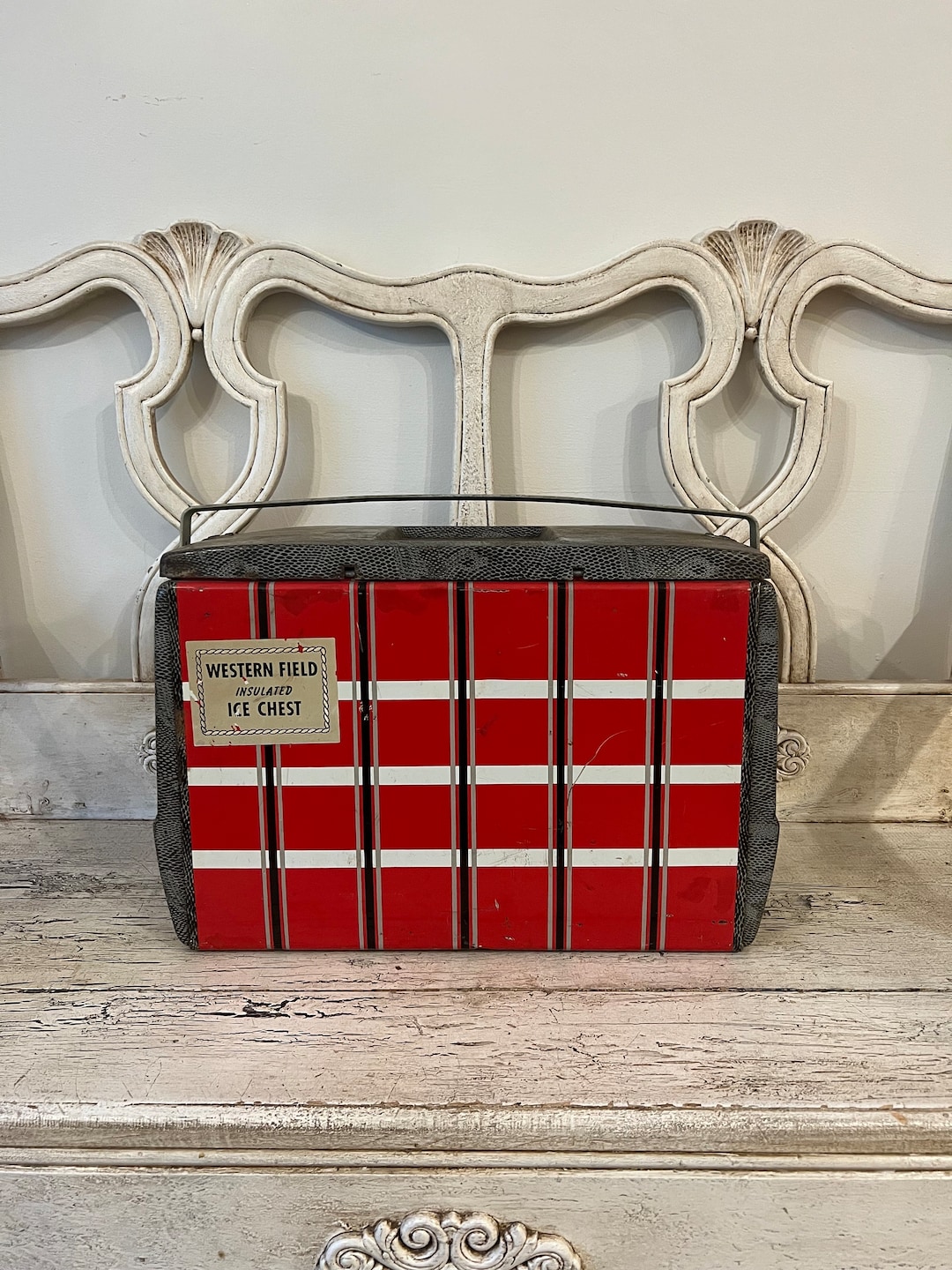 Fun Retro Picnic Cooler - Western Field Insulated Ice Chest - Etsy