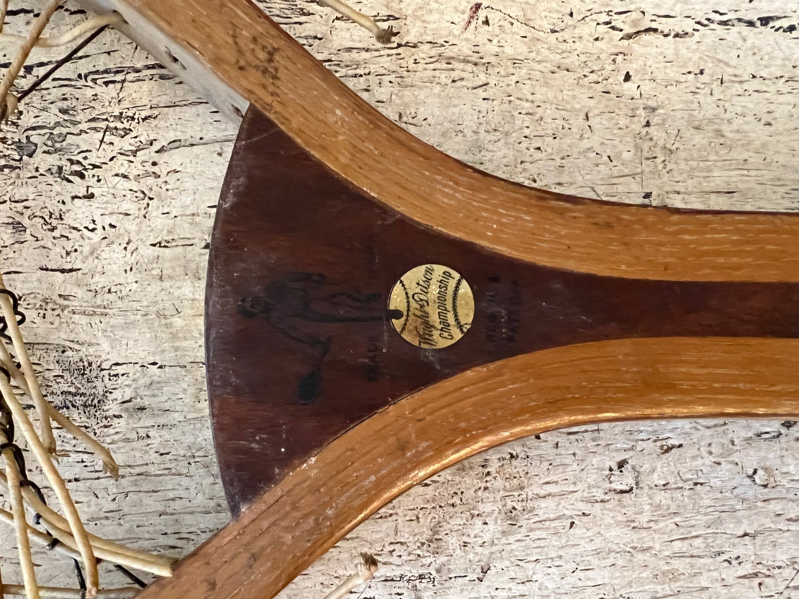 Antique Wooden Tennis Racket Beautiful 1920s Wright & - Etsy