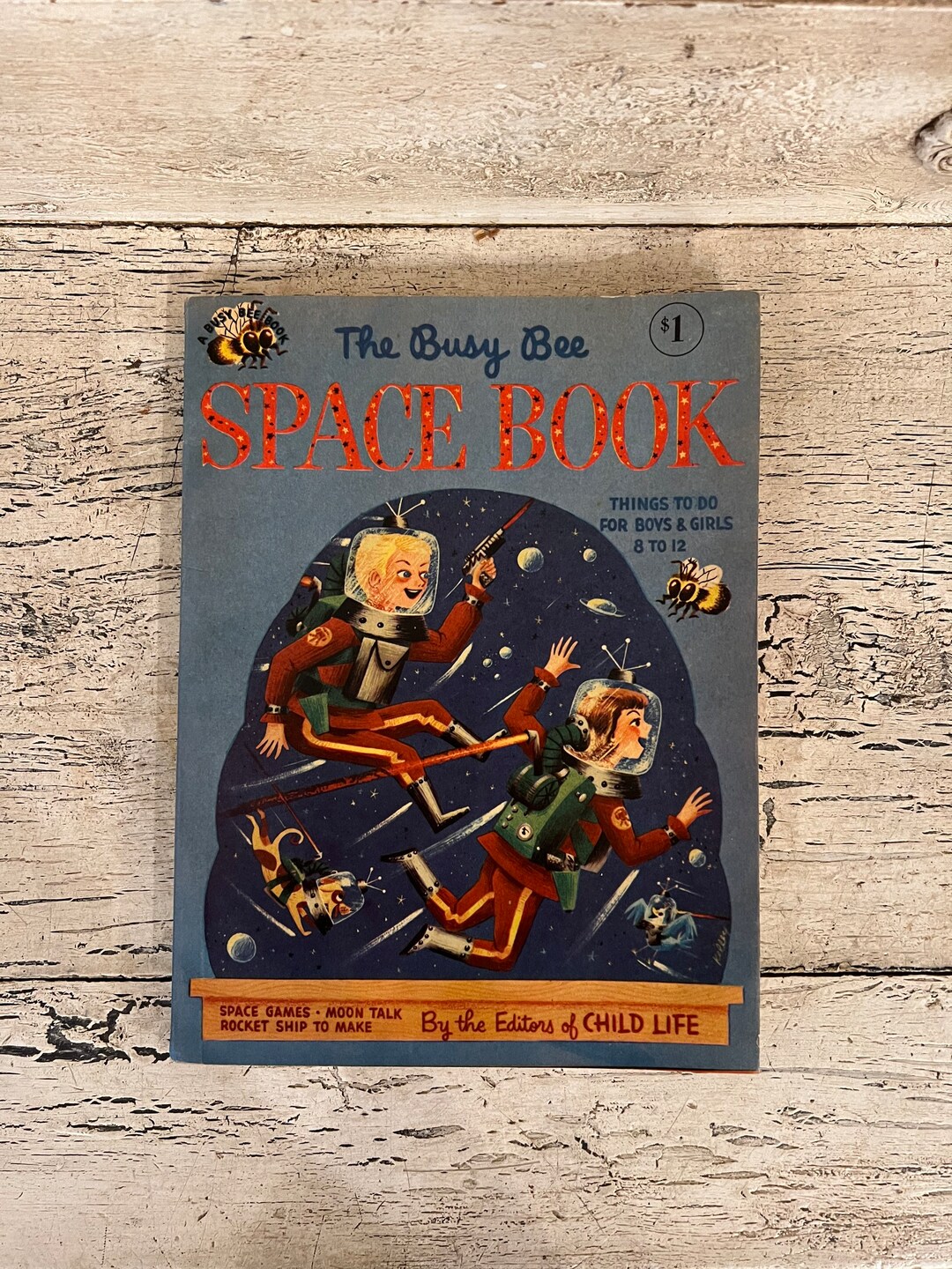 The Busy Bee Space Book 1950s Kid's Coloring and - Etsy