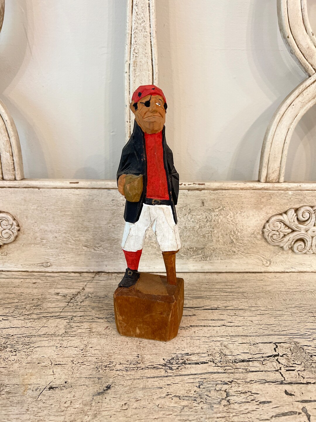 Vintage Wooden Sea Captain - 10 Inches - Nautical Decor - Etsy