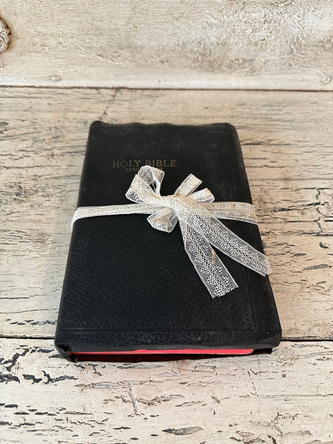 Antique Holy Bible - Distressed - Perfect for Wedding or Gift or ...