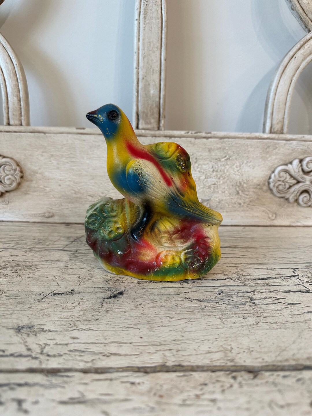 Vintage Chalkware Bird - Retro Carnival Prize - Kitschy 1950's Cottage ...