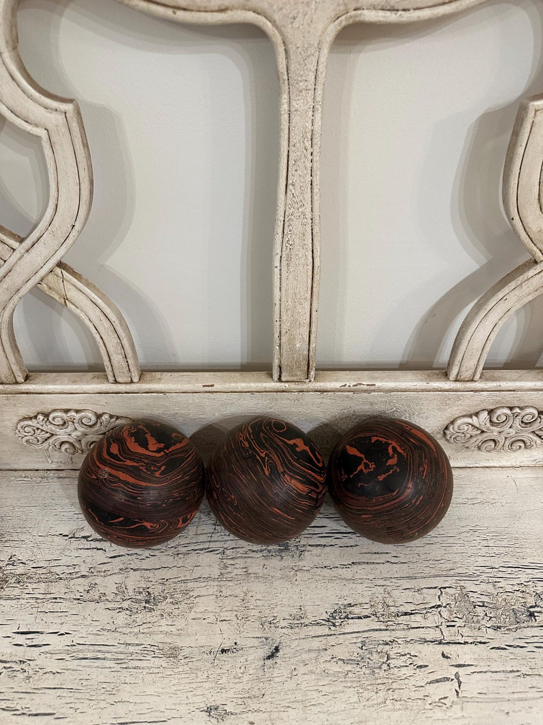Vintage Duckpin Bowling Balls - 3.5 Pounds - Black and Red - Etsy