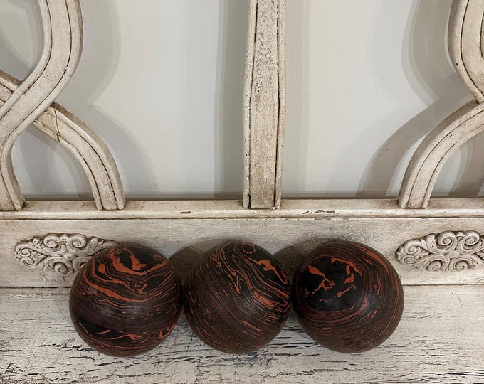 Vintage Duckpin Bowling Balls - 3.5 Pounds - Black and Red - Etsy