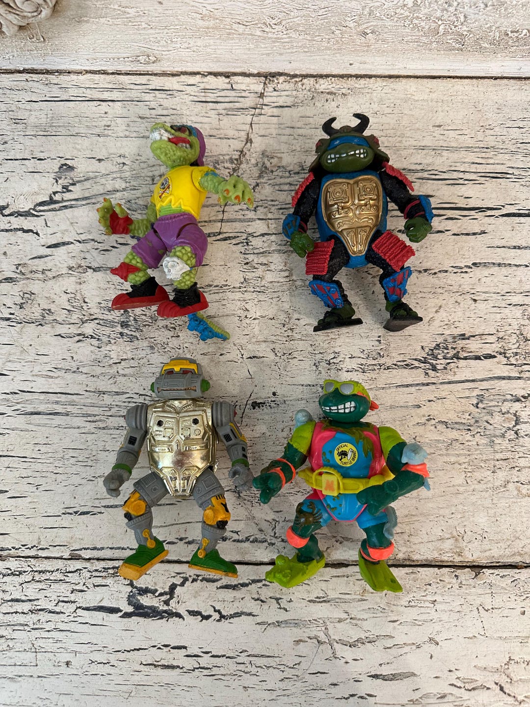 Vintage 1990s TMNT Action Figures: Lot of 4 Teenage Mutant Ninja ...