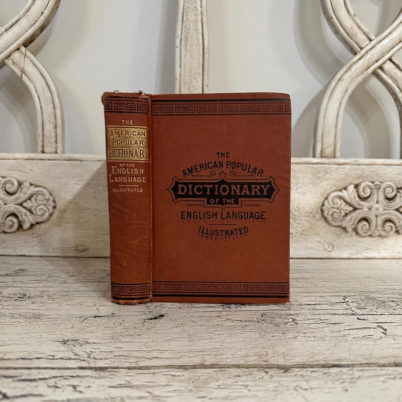 Antique Dictionary - Etsy