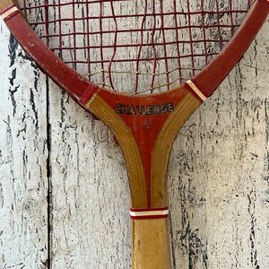 Antique Wooden Tennis Racket Beautiful 1920s Wards - Etsy