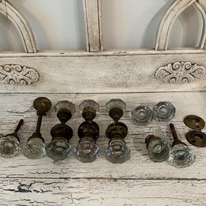 Vintage Glass Door Knob Lot - Etsy