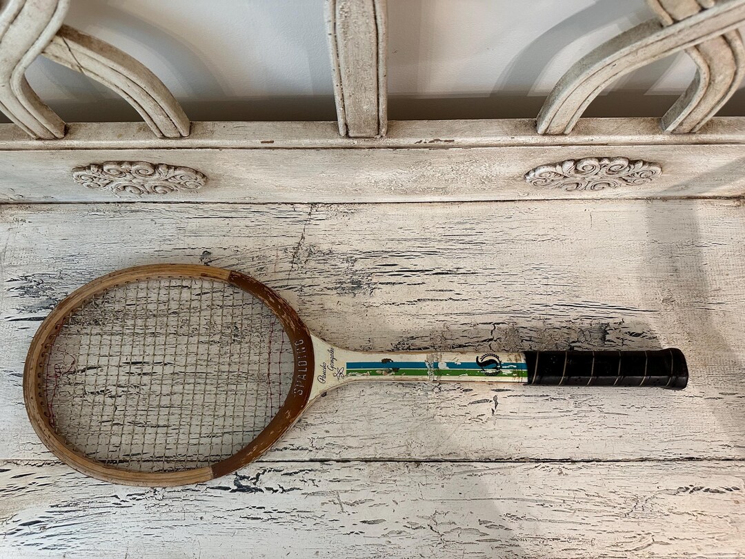 Vintage Wooden Tennis Racket - Distressed, Rustic Racket for Decor - Etsy