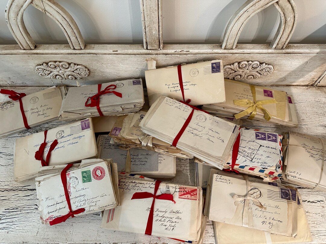One Bundle of Over 20 Vintage WW2 Letters Authentic Correspondence Hand ...