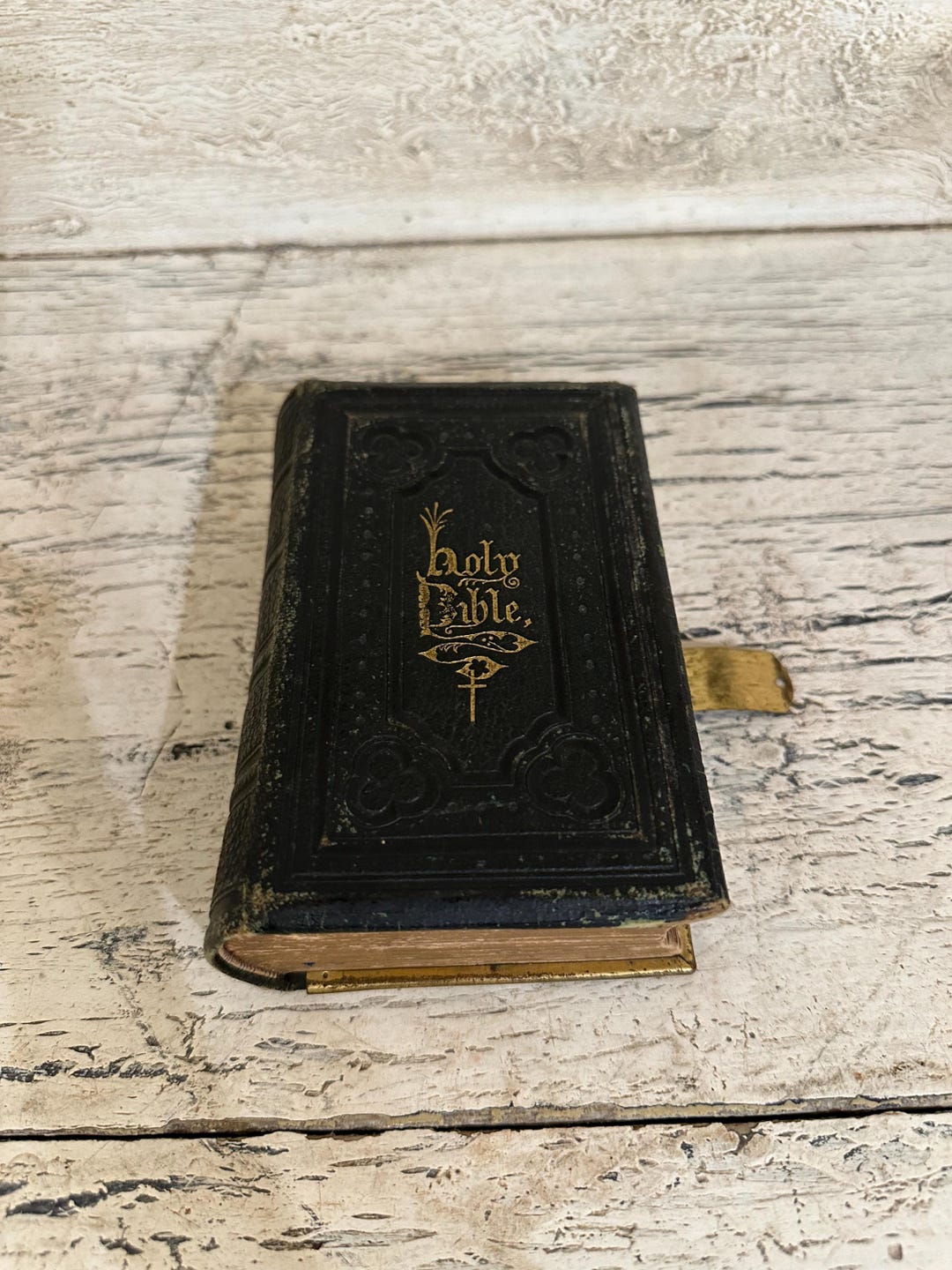 Antique Holy Bible - Victorian Era - 1871 - Distressed - Perfect for ...