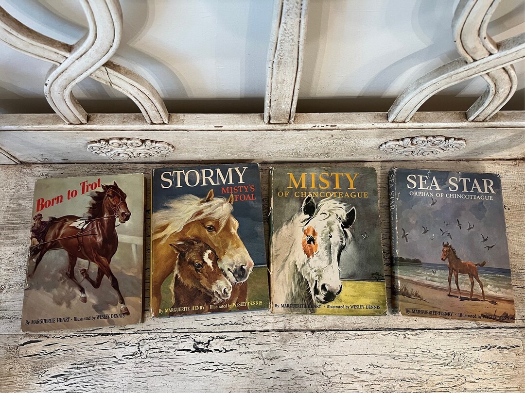 Set of Four Vintage Marguerite Henry & Wesley Dennis Books 1960s ...