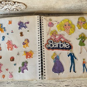 Vintage 80s Sticker Book With Stickers - Etsy