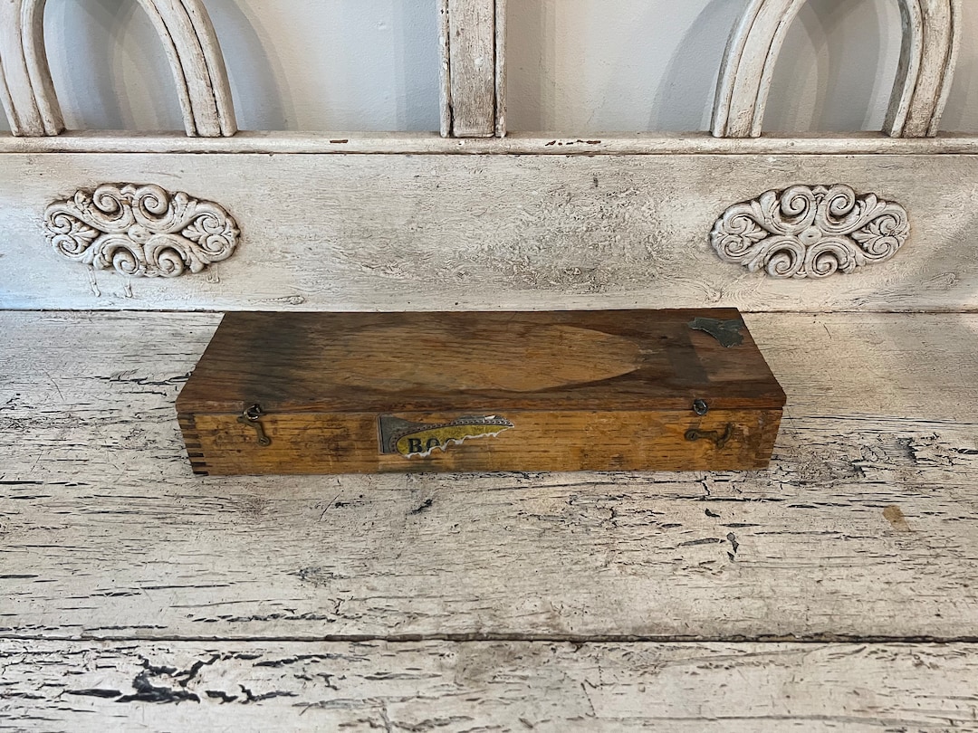 Vintage Wooden Cigar Tobacco Box - Early 1900s - Great for Display ...