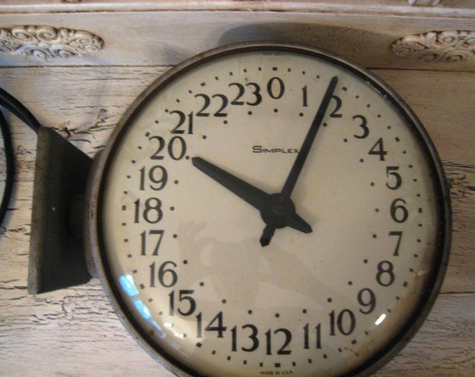 Large Vintage Industrial 24 Hour Military Clock - Etsy