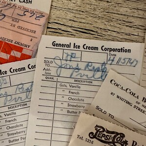 Vintage 1940s Receipt Lot 24 Authentic Business Receipts: Beer, Fish ...