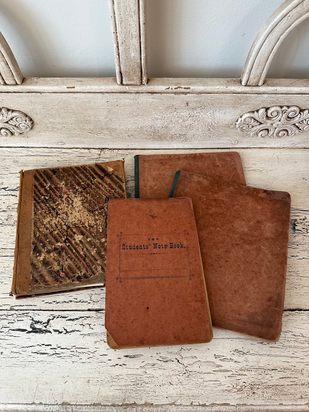 Collection of Antique College Notebooks From 1881 Beautiful Handwritten ...