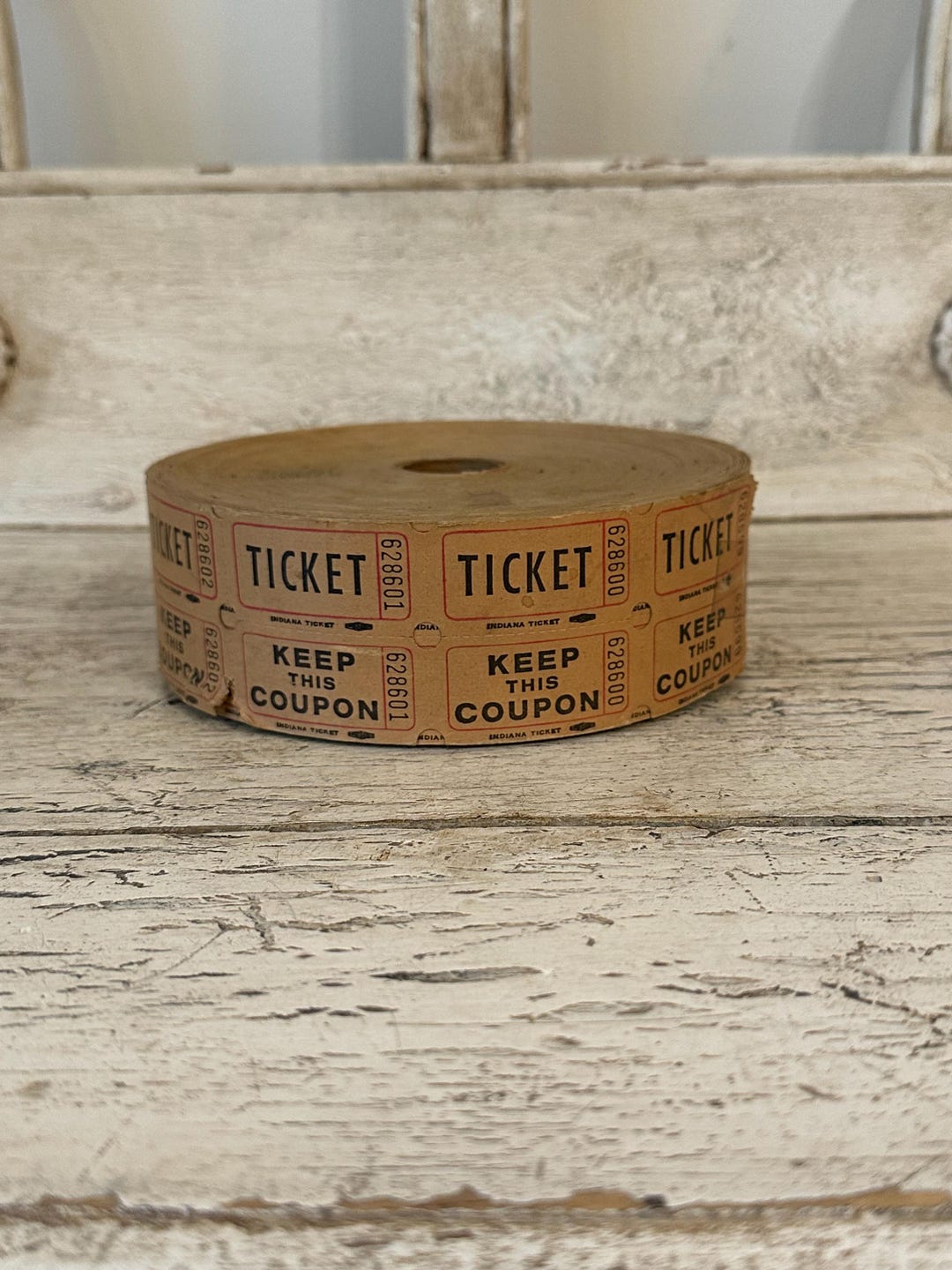 Vintage Raffle Tickets - Fun Faded Color - Etsy