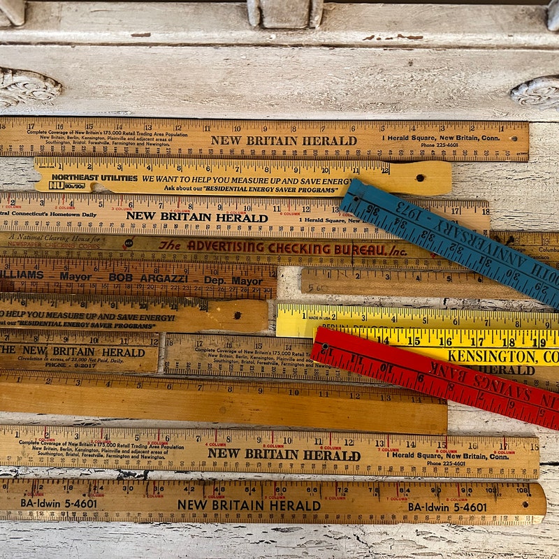 Vintage Wooden Ruler - Etsy