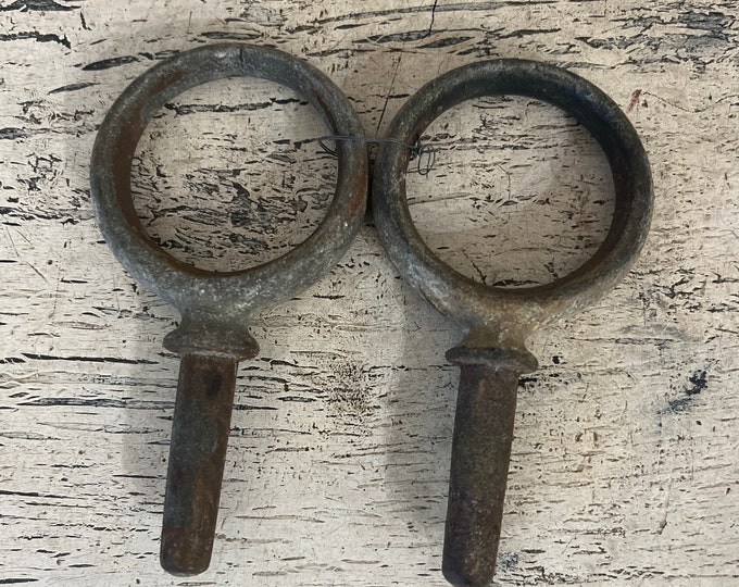 Vintage Oar Locks - Boat Hardware - Weathered Nautical Beach Decor ...