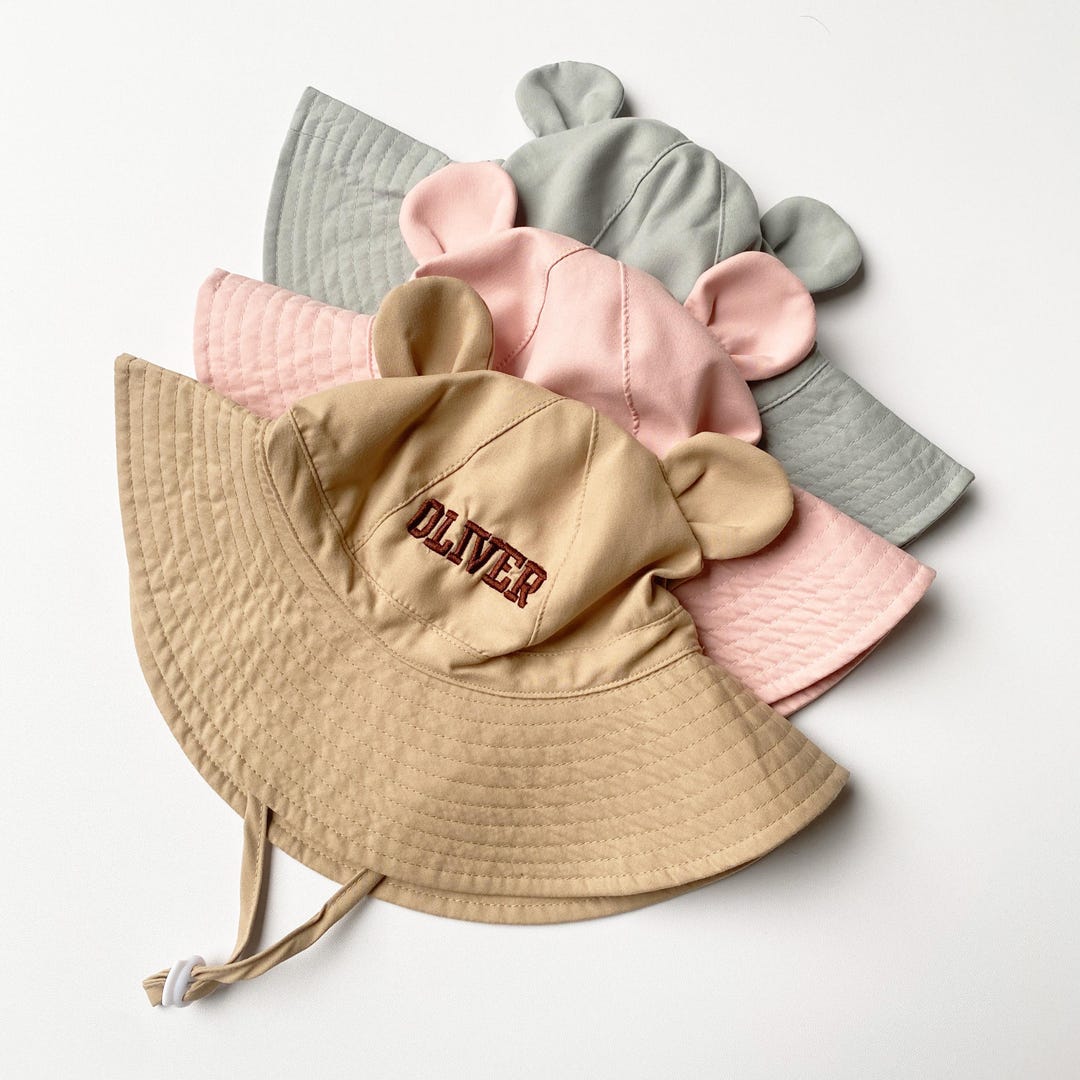 Custom Embroidered Bucket Hat With Bear Ears – Perfect for Hiking ...