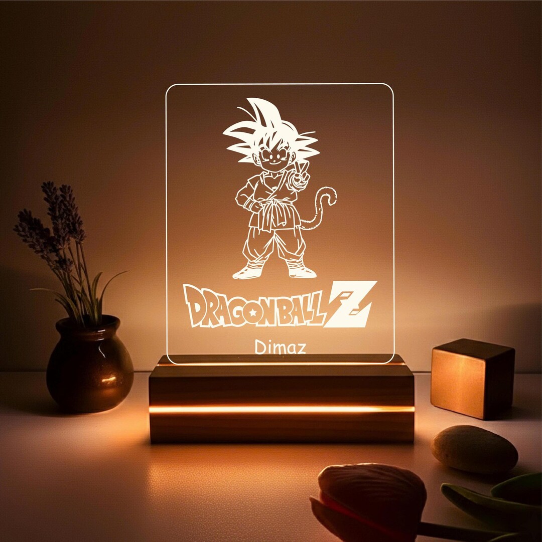 Personalized Dragon Ball Night Light, Engraved Shenron Lamp, DBZ Fan ...