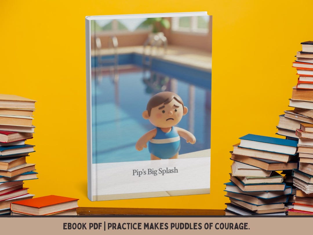 Children's Swimming Story: Pip’s Big Splash - Overcoming Fear (PDF) - Etsy